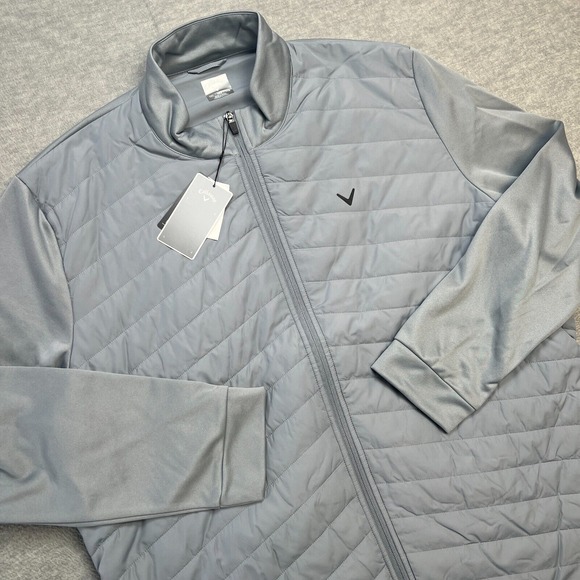 Callaway | Jackets & Coats | Callaway Golf Jacket Mens 2xl Gray Quilted ...